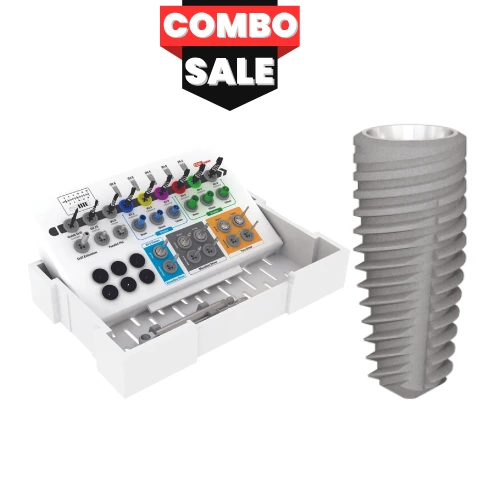 Surgical Kit + CSM Implants Submerged III Combo – 25, 50, 100